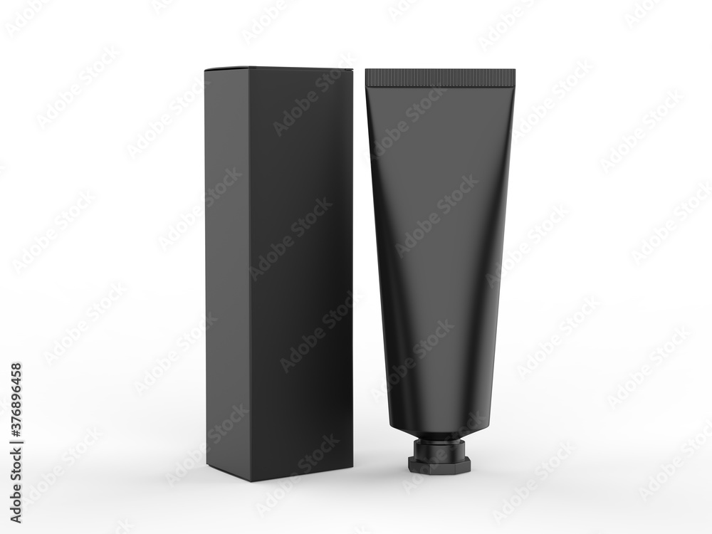 Blank Cream Aluminum Plastic Laminated Tube With Octagonal Cap and ...