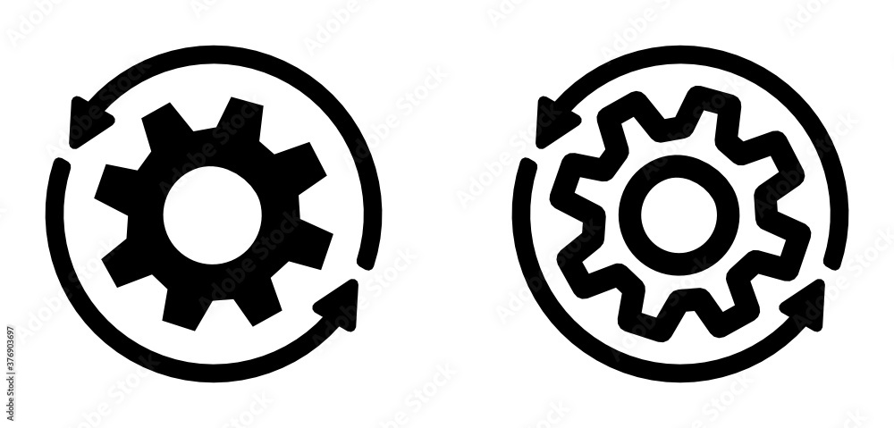 Vetor de Einstellungen Icon do Stock | Adobe Stock