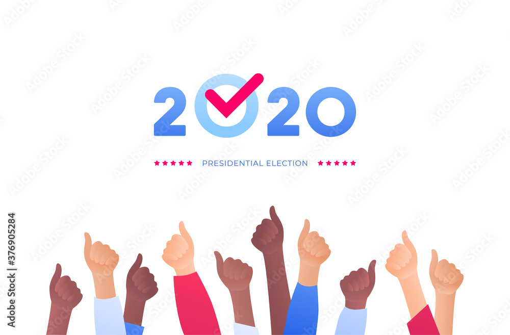 Democratic vote and election day concept. Vetcor flat illustration ...