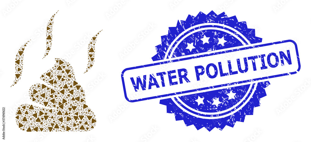 Rubber Water Pollution Watermark and Recursion Aroma Shit Icon Collage ...