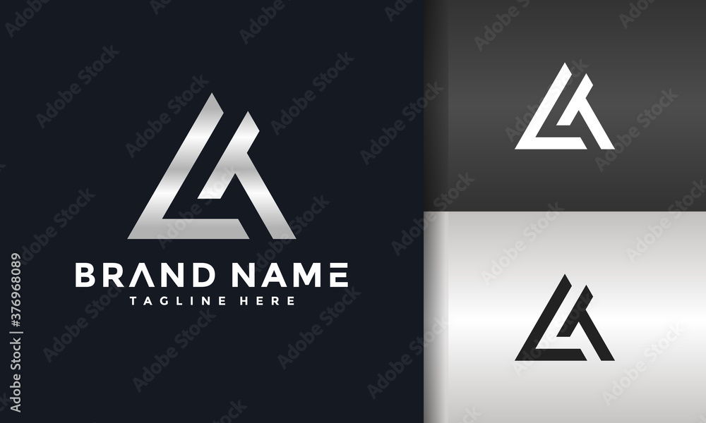 triangle letter LT logo Stock Vector | Adobe Stock