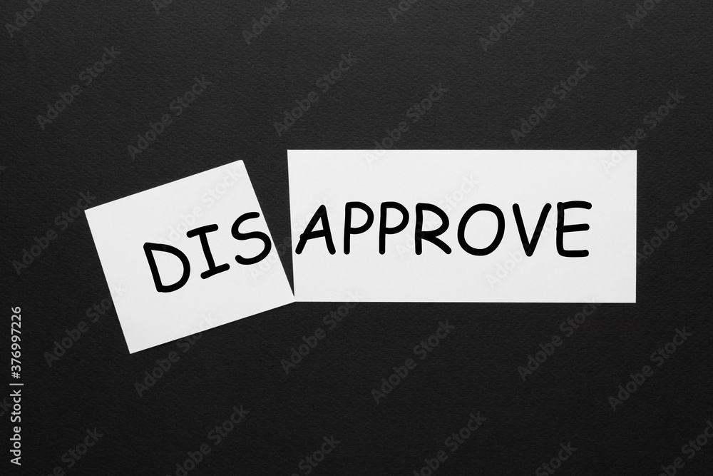 Approve Disapprove Concept Stock Photo | Adobe Stock