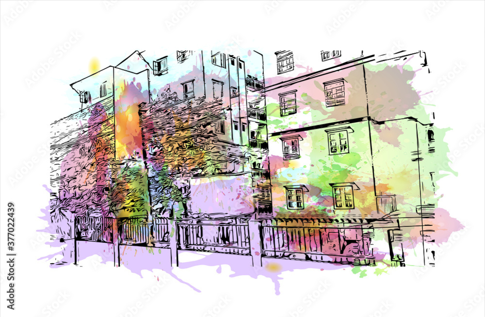 Building view with landmark of Bago, formerly known as Hanthawaddy, is ...