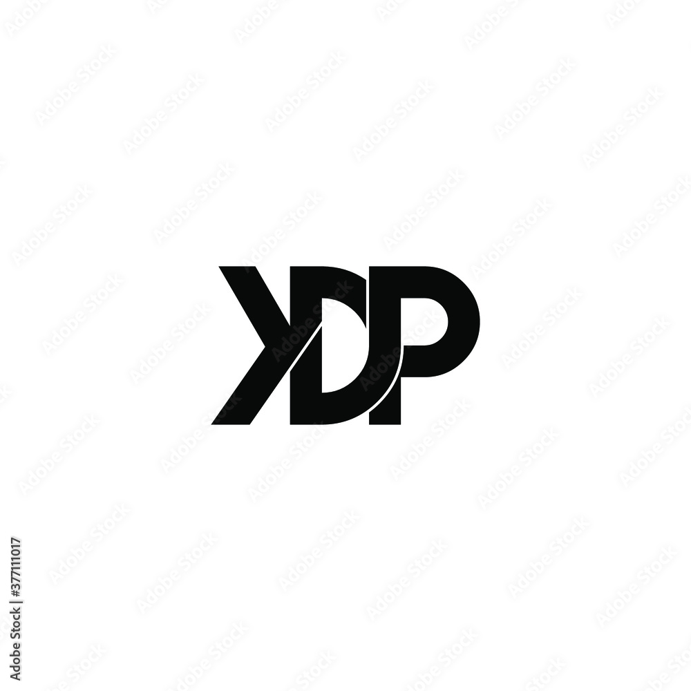 kdp letter original monogram logo design Stock Vector | Adobe Stock