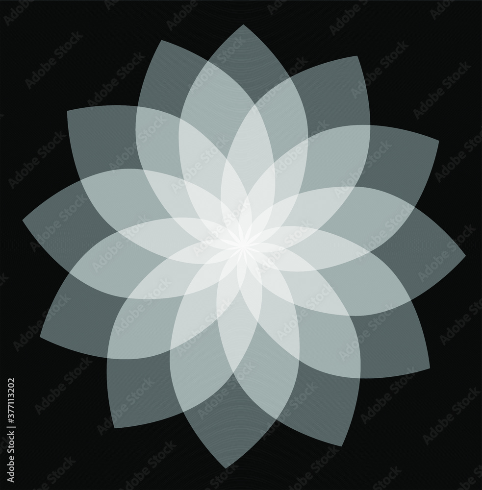 Flower shape for background and wallpapers. Vector illustration ...