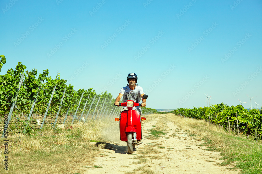 Vintage Vespa Portrait