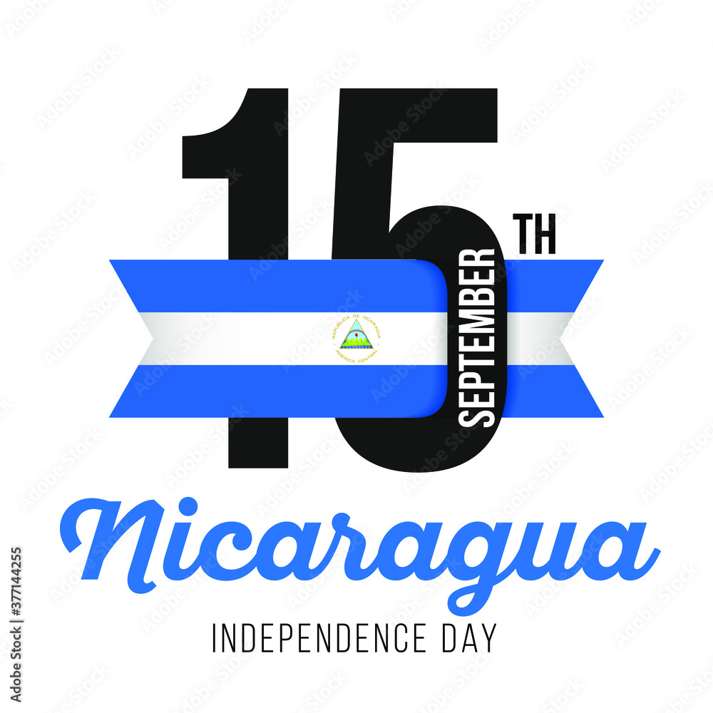 Congratulatory design for September 15, Nicaragua Independence Day and ...