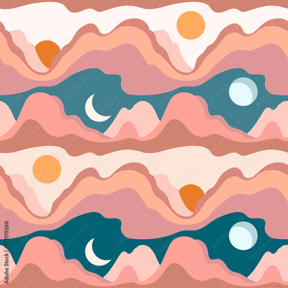 Abstract contemporary aesthetic background. Geometric balance shapes ...