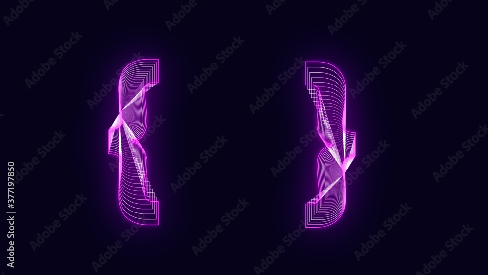 Efecto neo simbolos. symbol Stock Vector | Adobe Stock