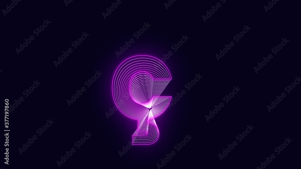 Efecto neo simbolos. symbol Stock Vector | Adobe Stock