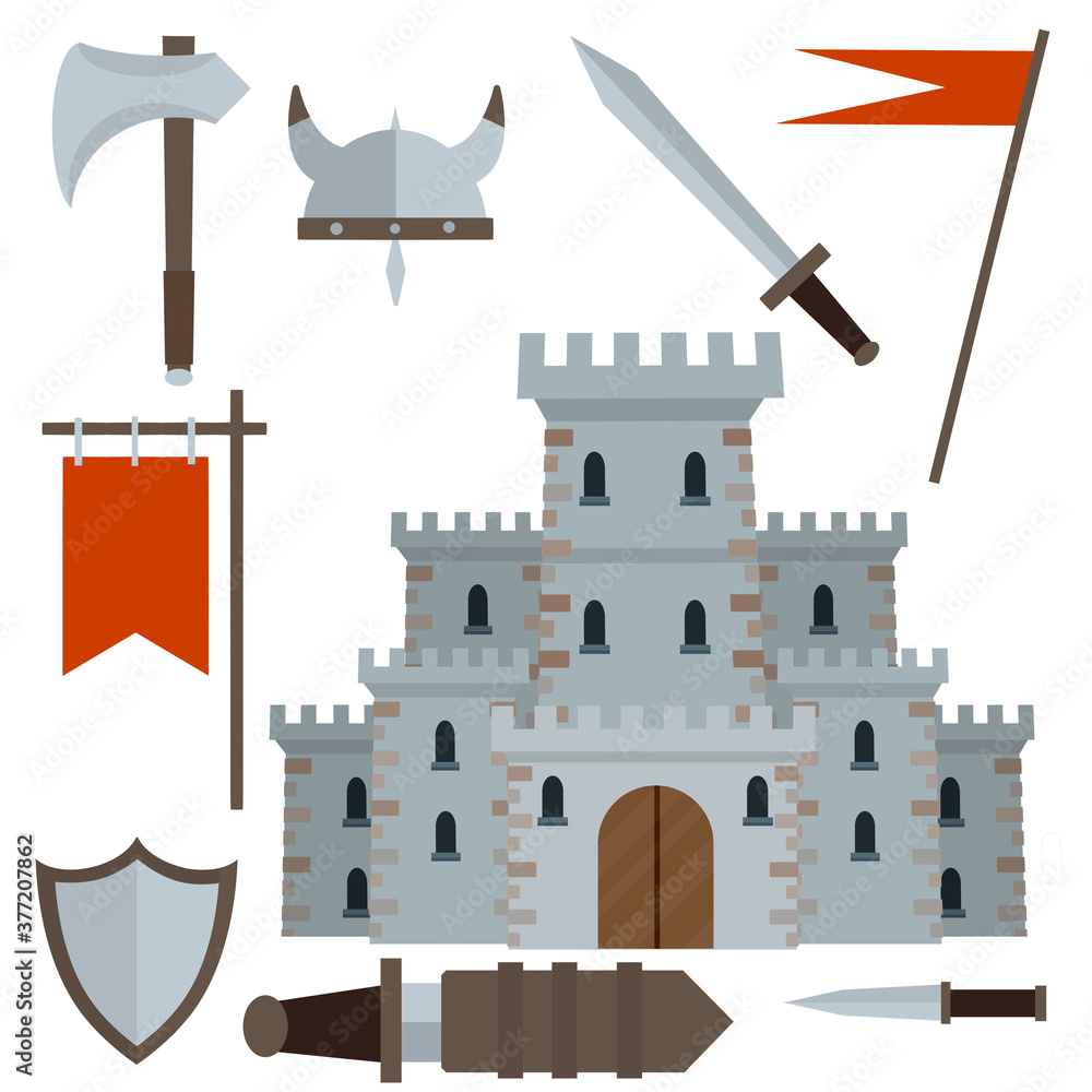 Medieval Castle Wall Clipart