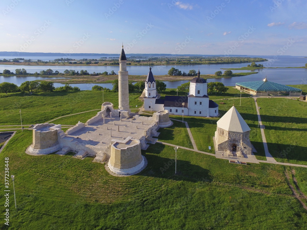 Museum-reserve Bolgar on the Bank of the Volga river. Church of the ...