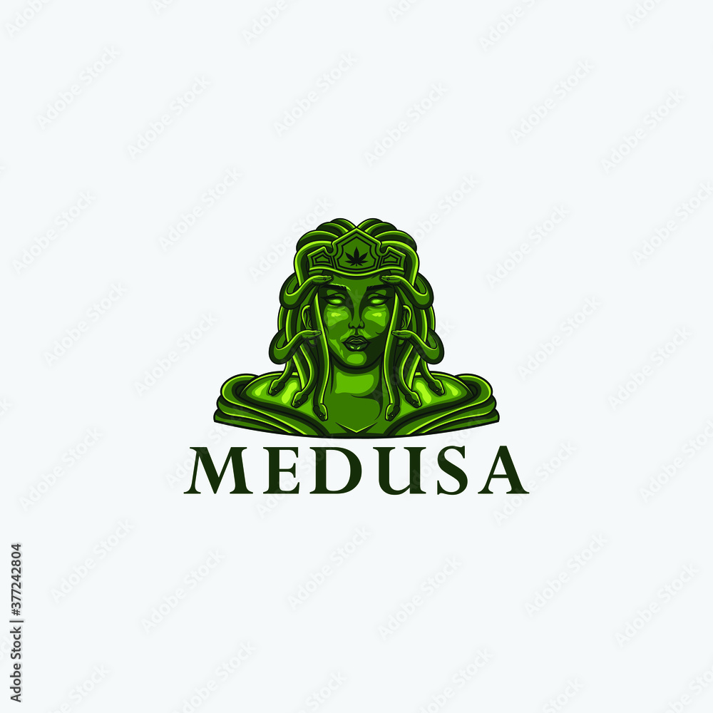Medusa Logo Design Inspiration. Vector Illustration Of Medusa With ...