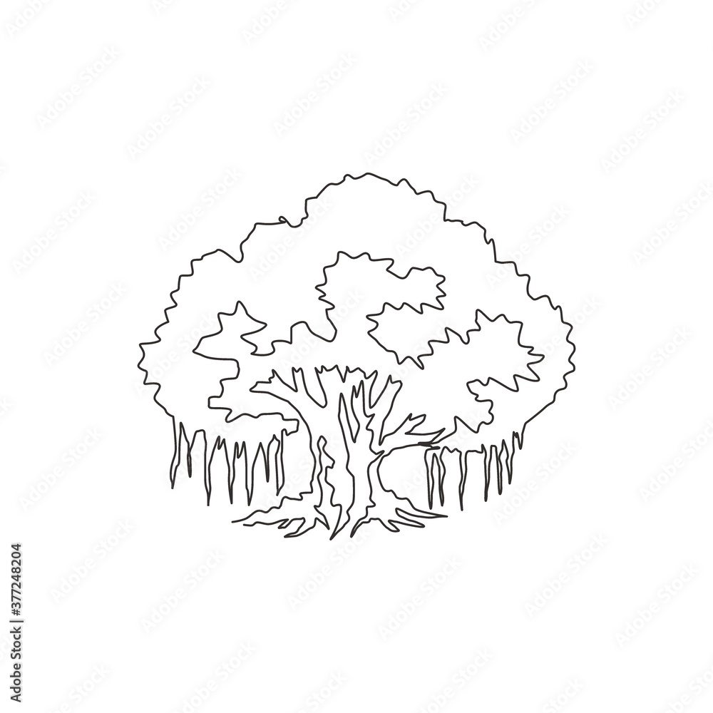 Banyan Tree Drawing For Kids