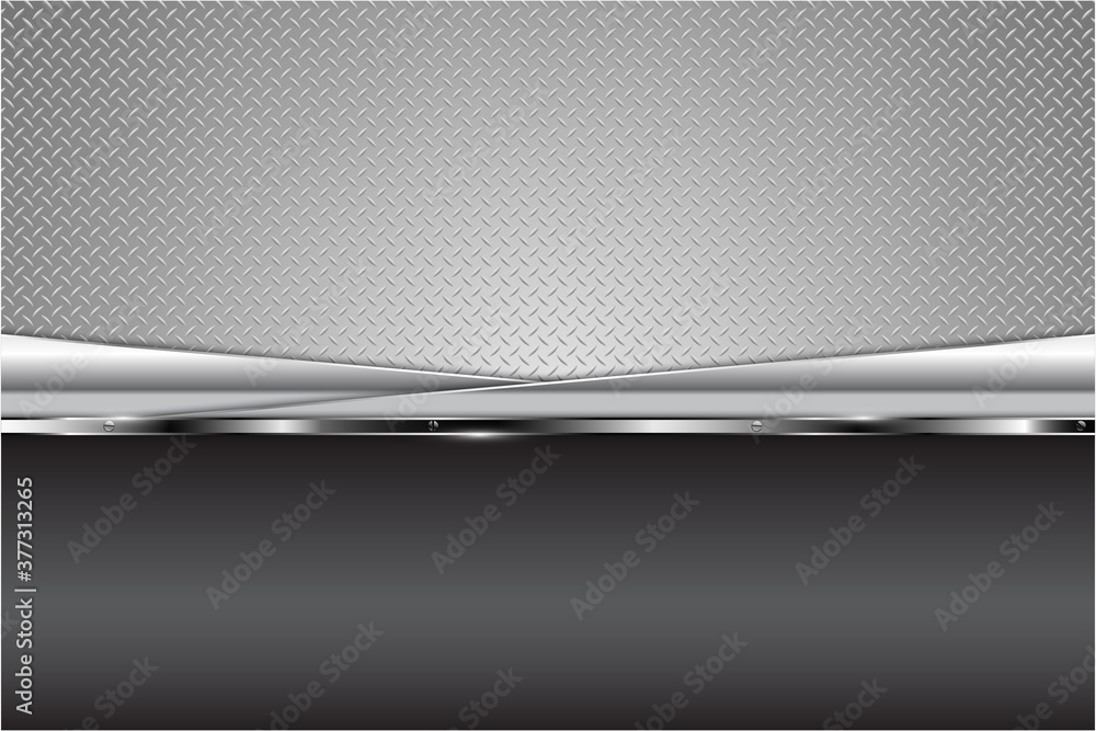 Metallic background of gary and silver with metal texture. Stock Vector ...