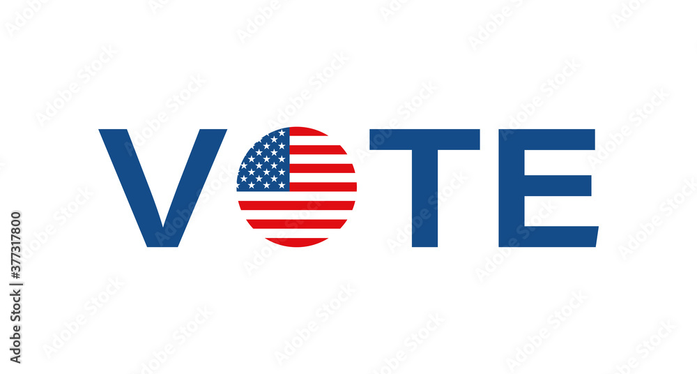 American vote vector icon. Political USA election campaign, logo Stock ...