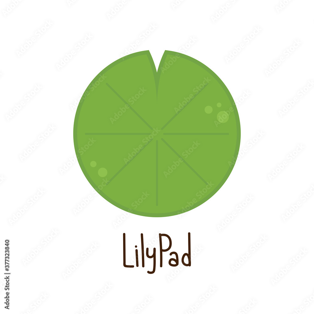 Lily pad vector. Lily pad logo design. Stock Vector | Adobe Stock