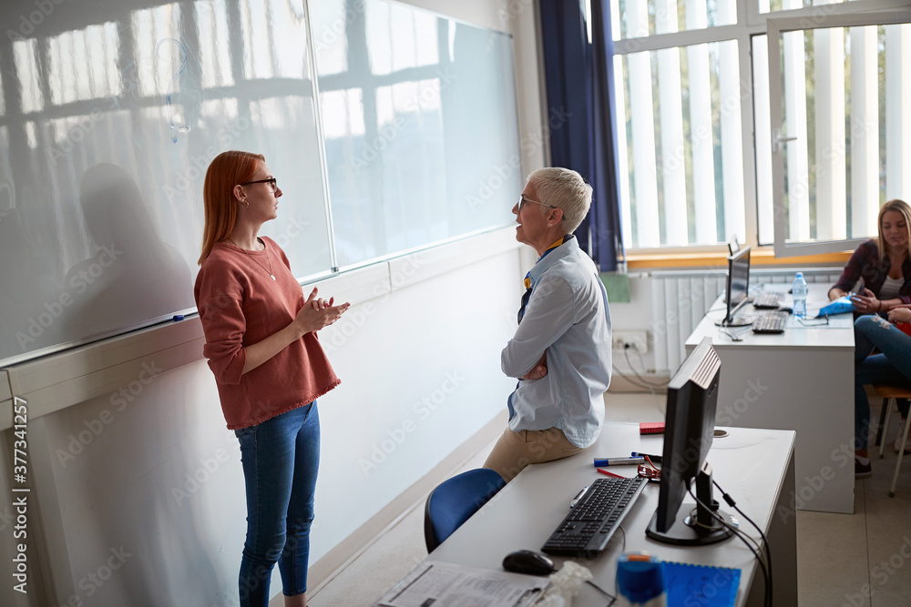 Female Professor Lecture