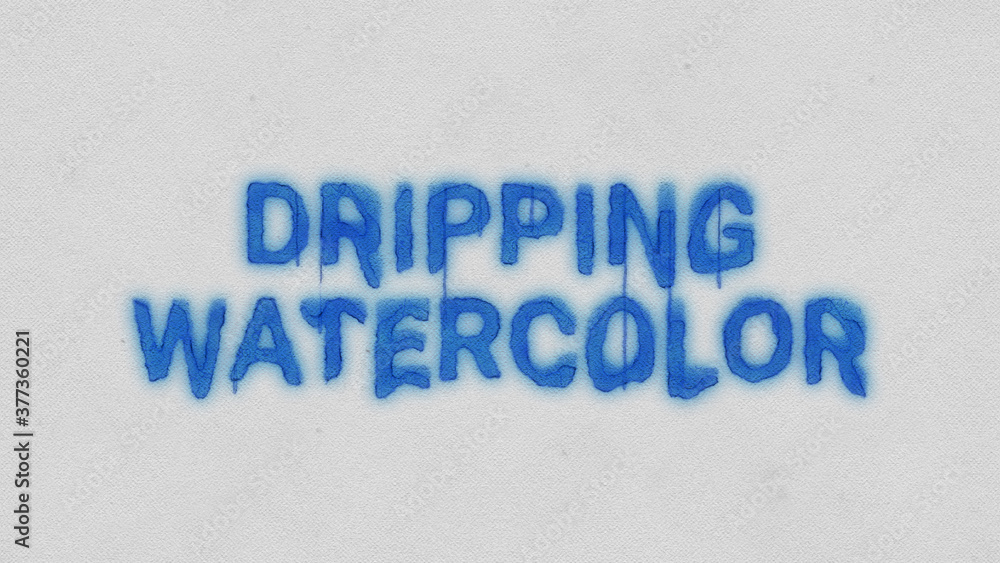 Dripping Watercolor Titles Stock Template | Adobe Stock