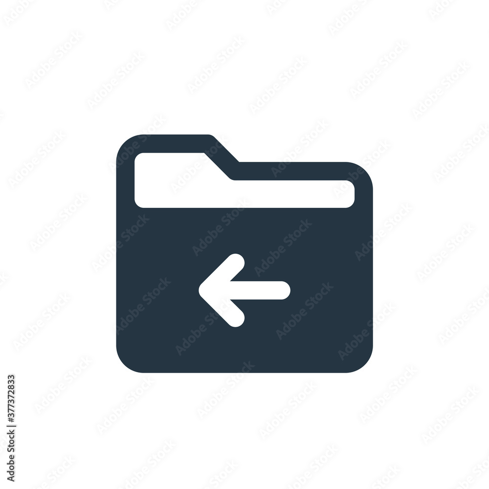 folder icon. Glyph folder icon for website design and mobile, app ...