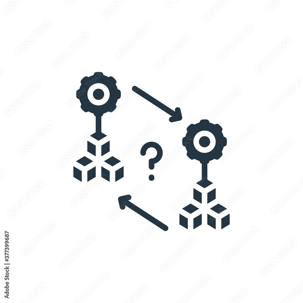 cubes stack icon. Glyph cubes stack icon for website design and mobile ...