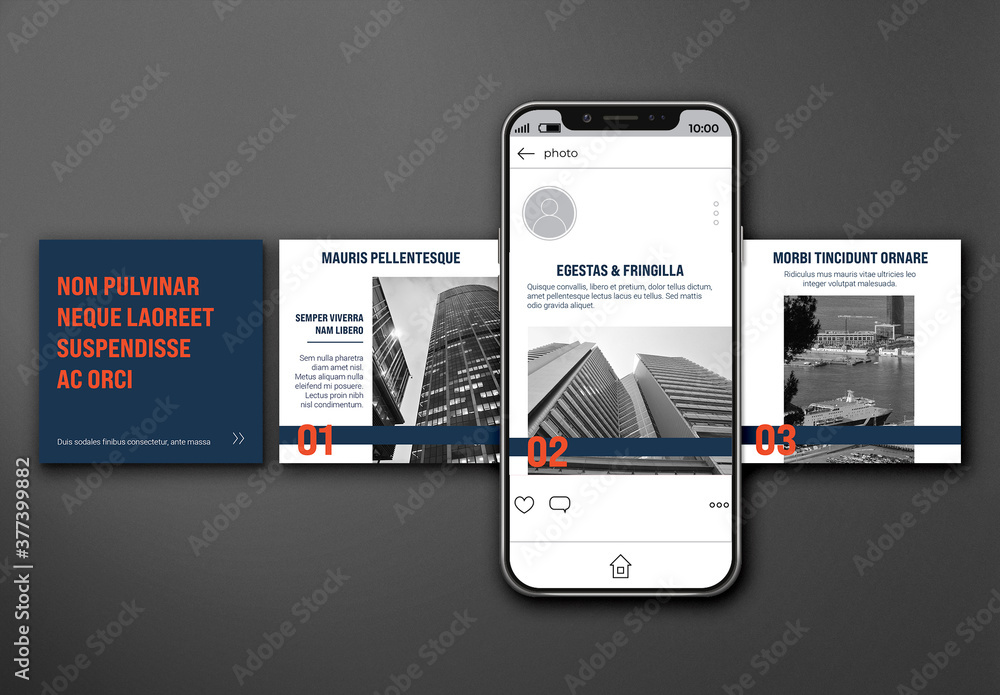Breaking News Social Media Carousel Post Layout Stock Template | Adobe ...