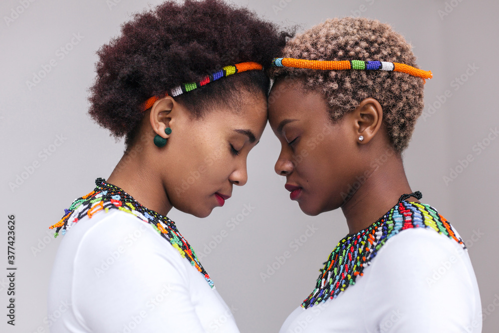 Portrait of Beautiful african woman wearing national attires Stock ...