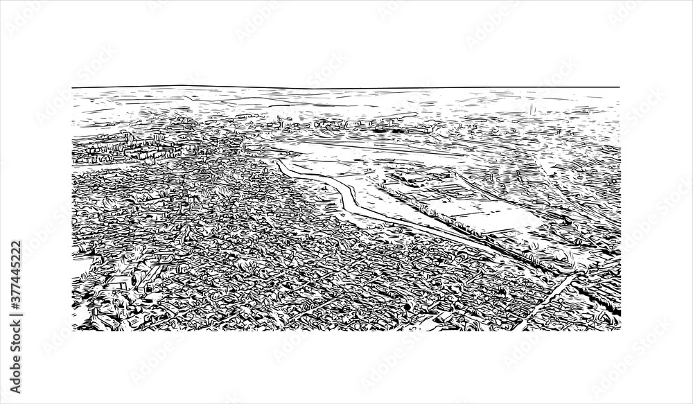 Building view with landmark of Balti is a city in Moldova. It is the ...