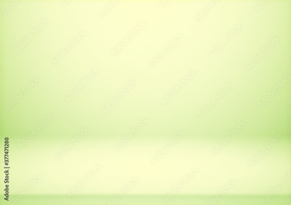 Empty green color product showcase. Studio room background. Used as ...