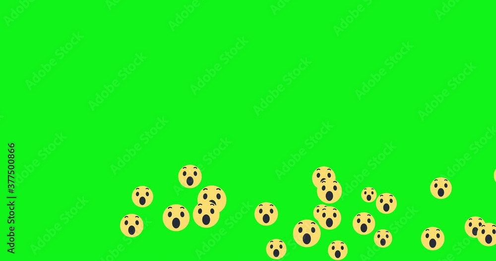 Face with Open Mouth Animated Emoji. Smileys Emotions Icons Animation ...