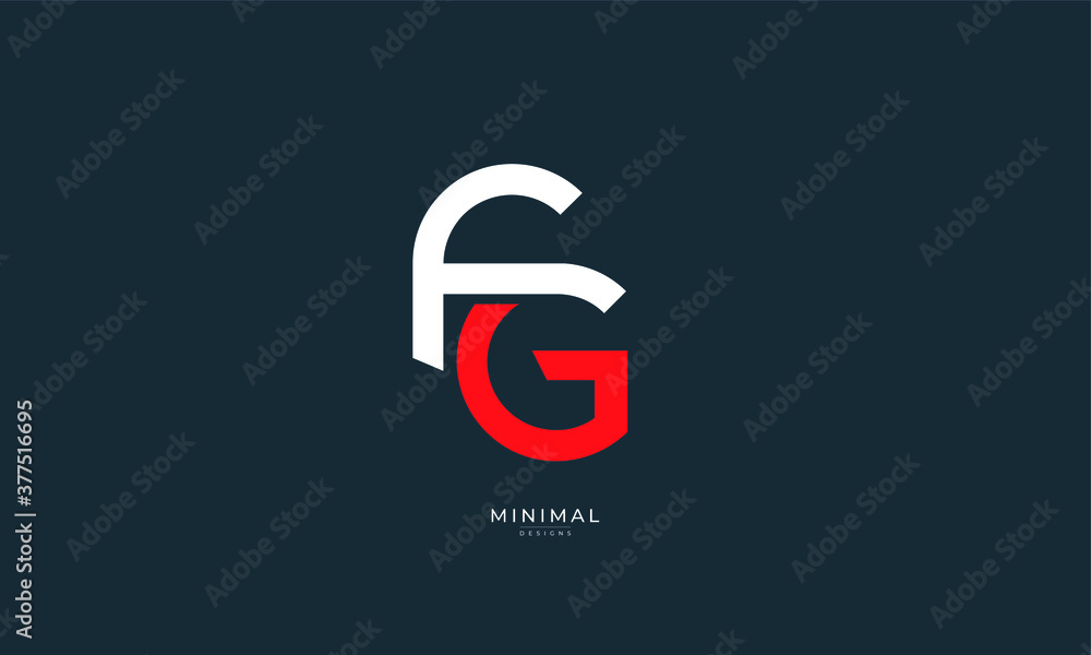 Alphabet letter icon logo FG Stock Vector | Adobe Stock