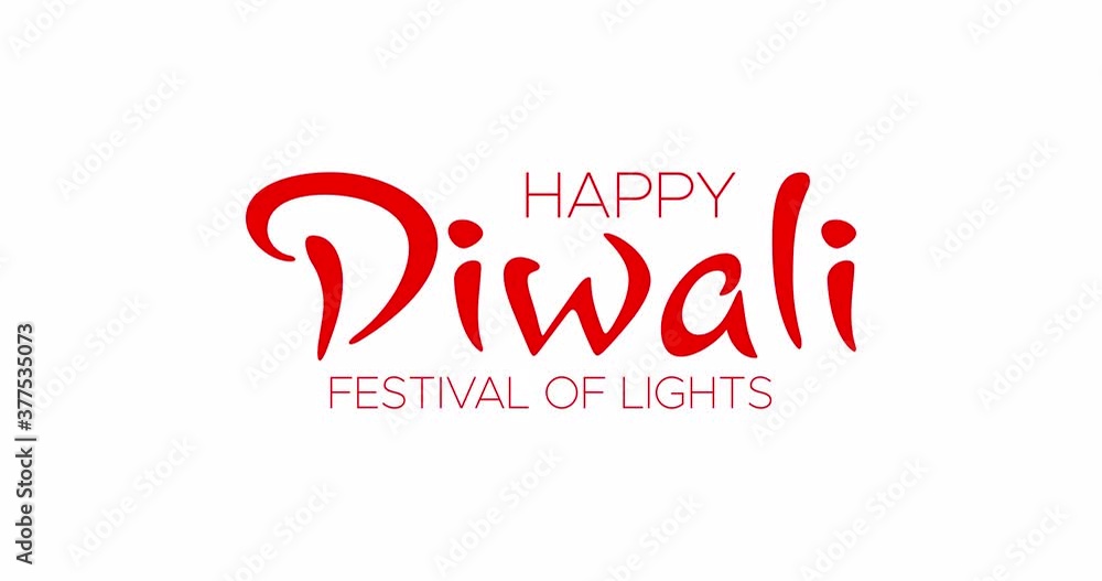 Happy Diwali Festival of Lights handwritten greeting calligraphic text ...