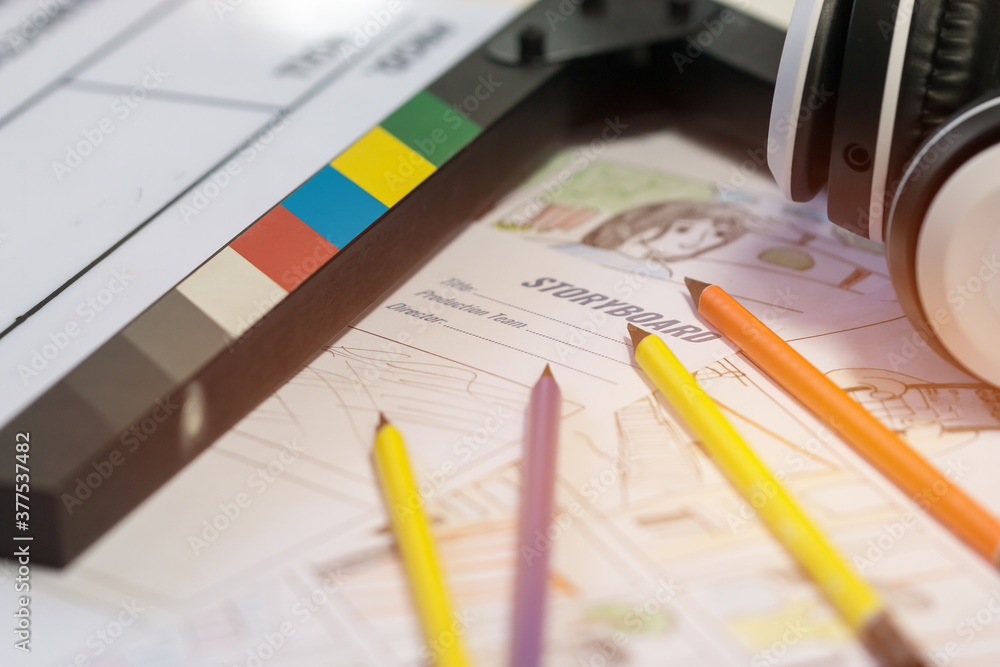 Storyboard Video for Pre-production on film movie concept: Color pencil ...