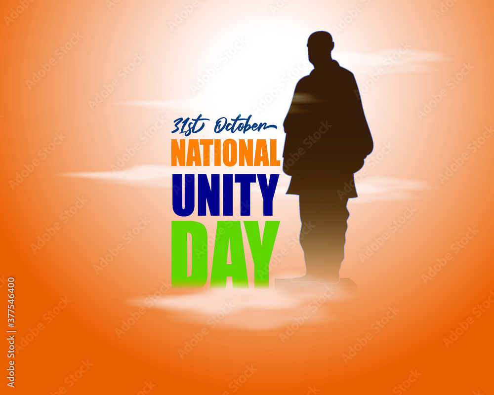 vector illustration for national unity day of India-31st October Stock ...