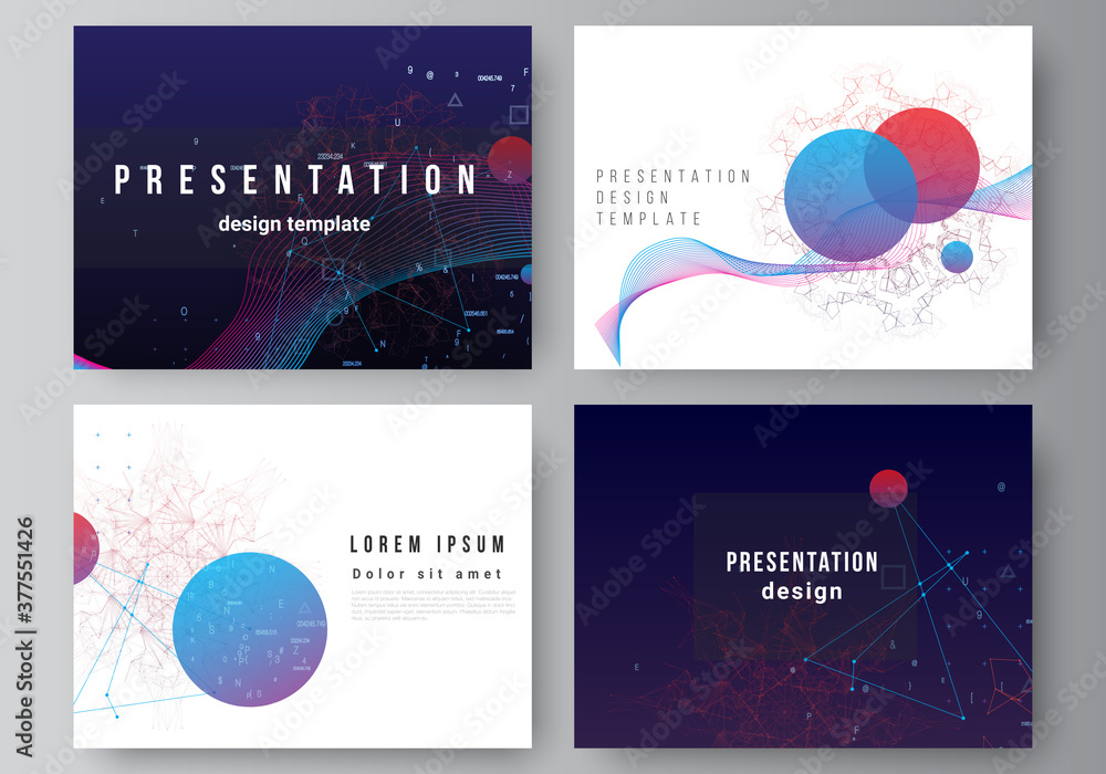 Vector layout of the presentation slides design business template ...