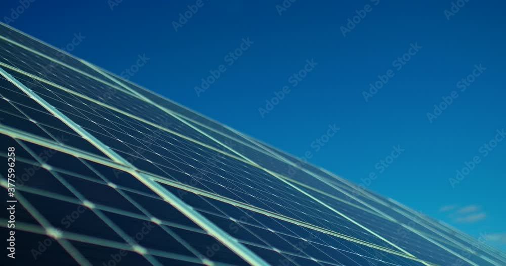 Close-up, photovoltaic panels, solar cells. Modern equipment for the ...