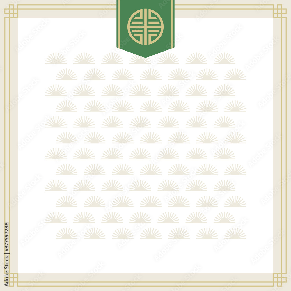 Korean traditional vector illustration background. Stock Vector | Adobe ...