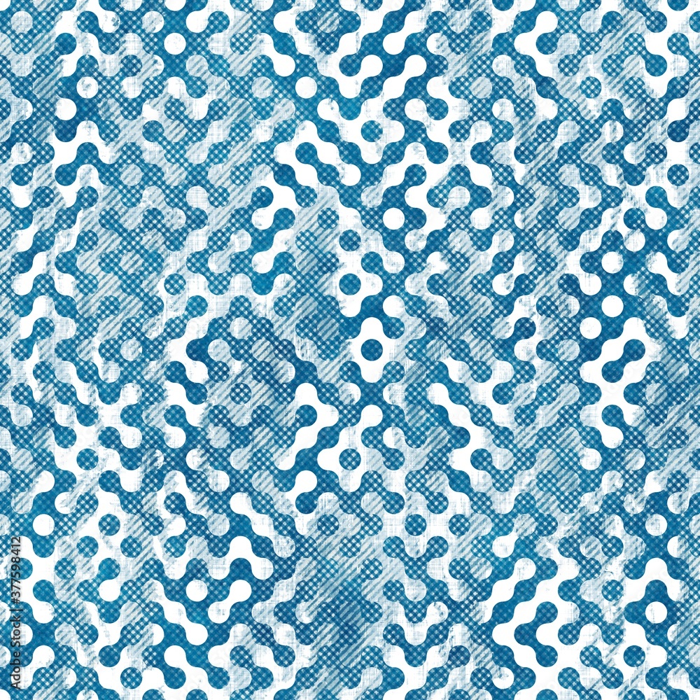 Seamless blue ink pen crosshatch blueprint impossible endless line ...