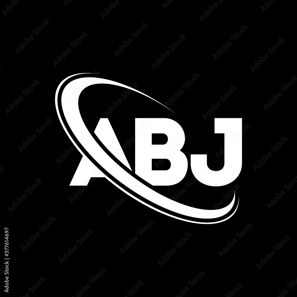 ABJ logo. A B J design. White ABJ letter. ABJ/A B J letter logo design ...