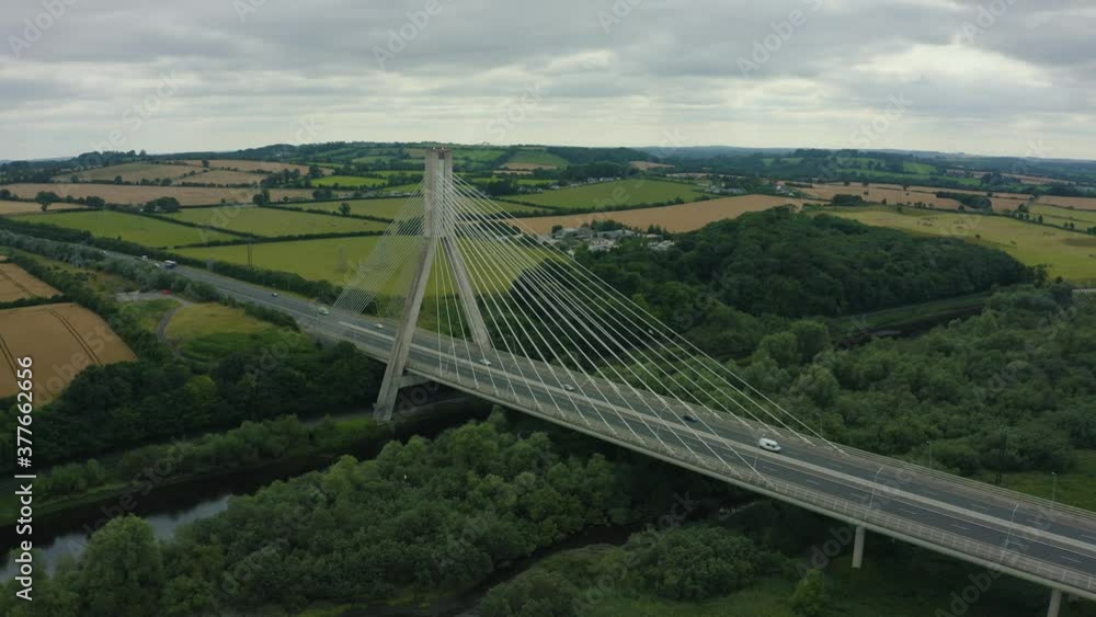 The Mary McAleese Boyne Valley Bridge is a cable-stayed bridge in ...