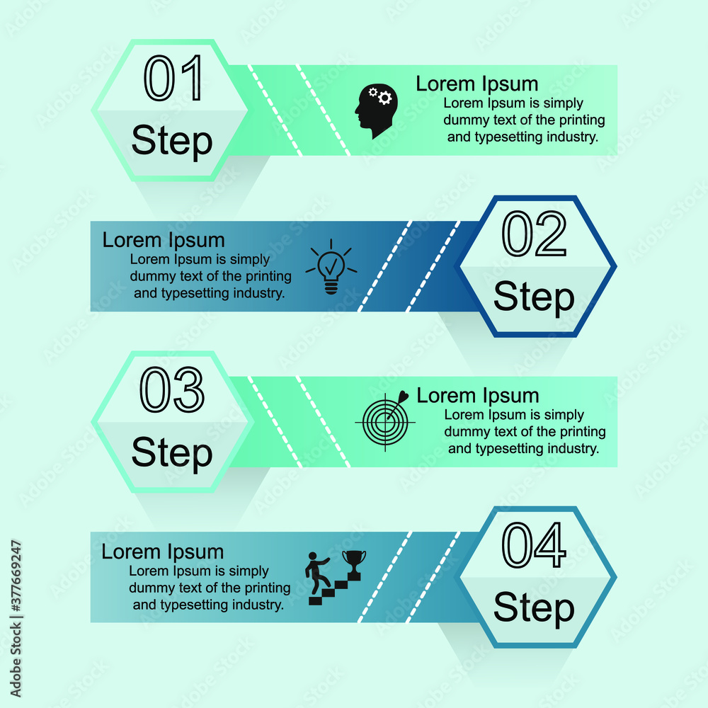 Business data visualization, infographics. Scheme of the process ...