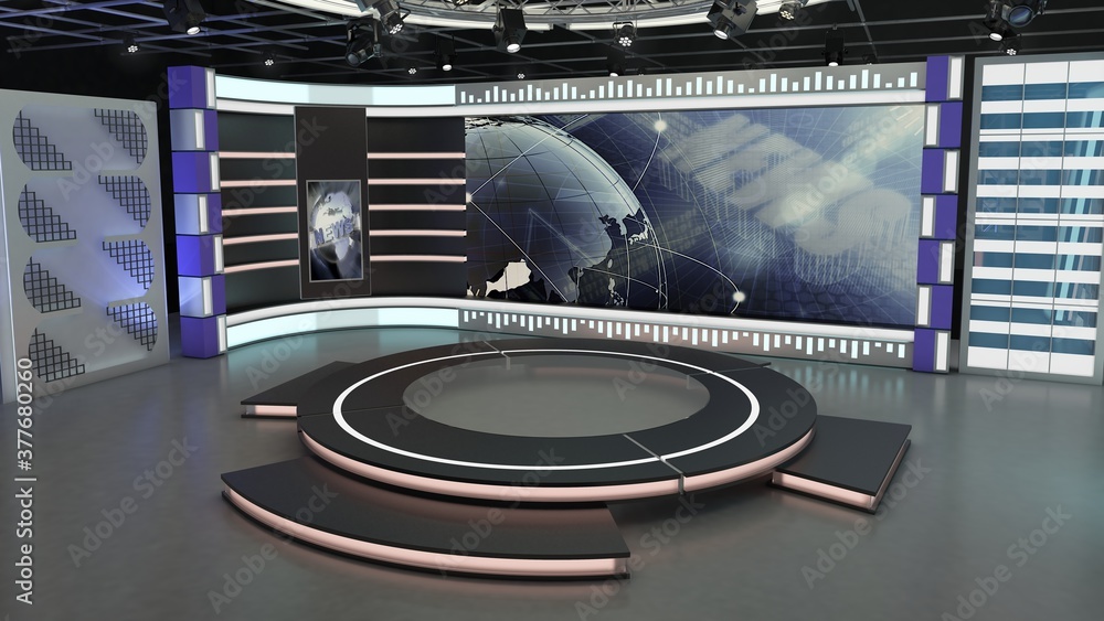 Simple Tv Studio Set