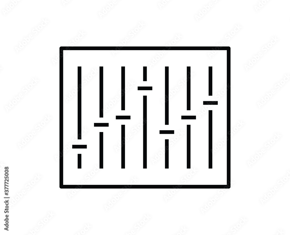 Mixer icon in trendy flat style isolated on background. Sound Mixer ...