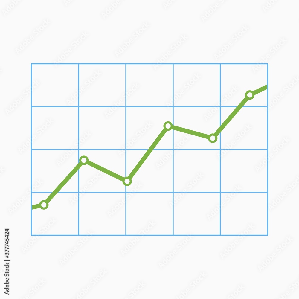 business graph increasing, graph up business chart Stock Vector | Adobe ...