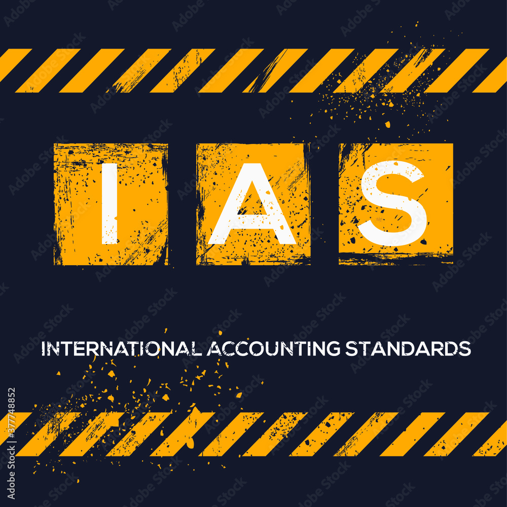 IAS mean (International Accounting Standards),Vector illustration ...