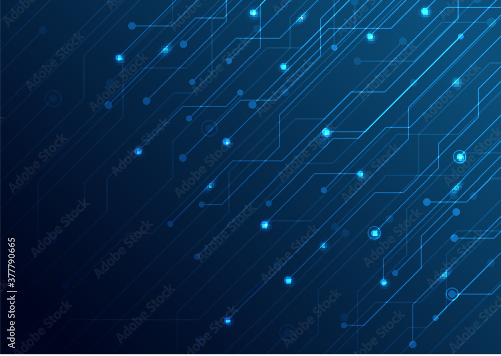 Abstract business technology structure circuit computer blue background ...