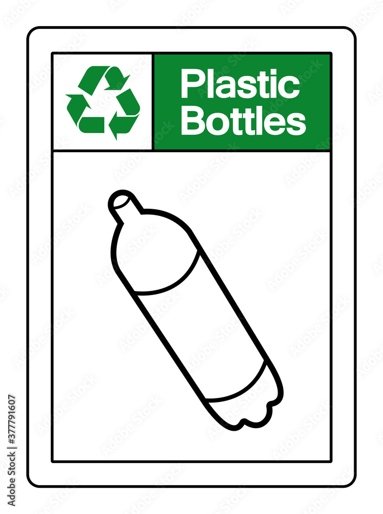 Plastic Bottles Recycle Symbol Sign, Vector Illustration, Isolate On ...