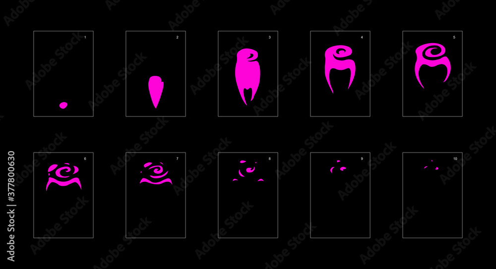 Smoke effect. poison smoke animation sprite sheet. classic poison smoke ...