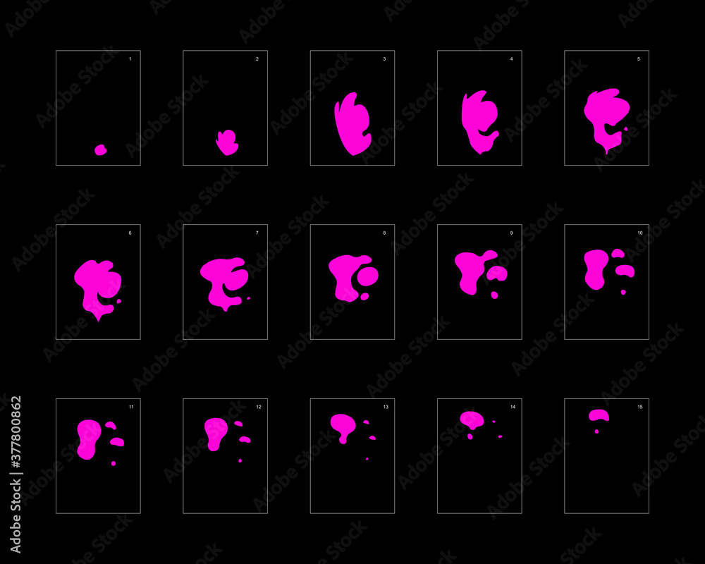 Smoke effect. poison smoke animation sprite sheet. classic poison smoke ...