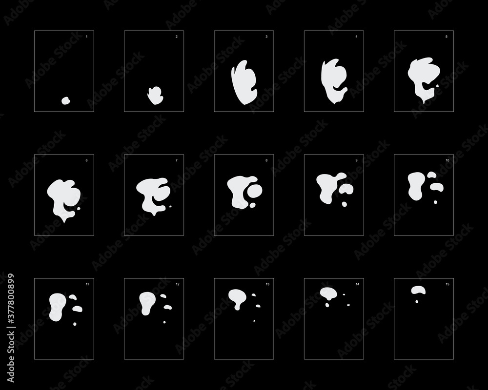 Smoke effect. smoke animation sprite sheet. classic smoke effect ...